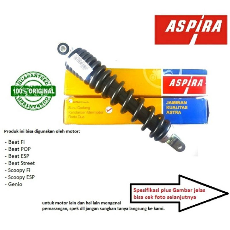 Jual SHOCKBREAKER SHOCK BELAKANG HONDA BEAT FI BEAT POP ESP BEAT STREET SCOOPY FI ESP ISS SCOPY ...