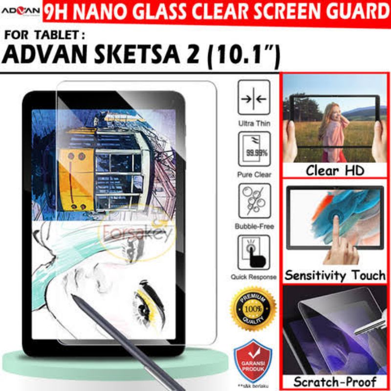 Jual Temper Glass Advan Sketsa 3 10.1 / Sketsa 2 10.1 / Advan Vx 10.4 ...