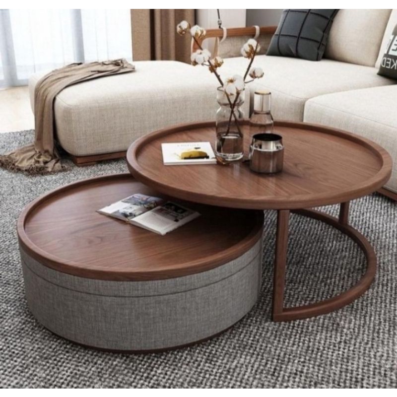 Jual Nesting Table Kayu Jati - Meja Ruang Keluarga Minimalis | Shopee ...