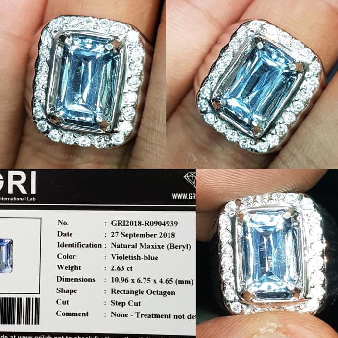 Jual Batu Rare Gemstone Maxixe Beryl Memo 2.63 crt | Shopee Indonesia