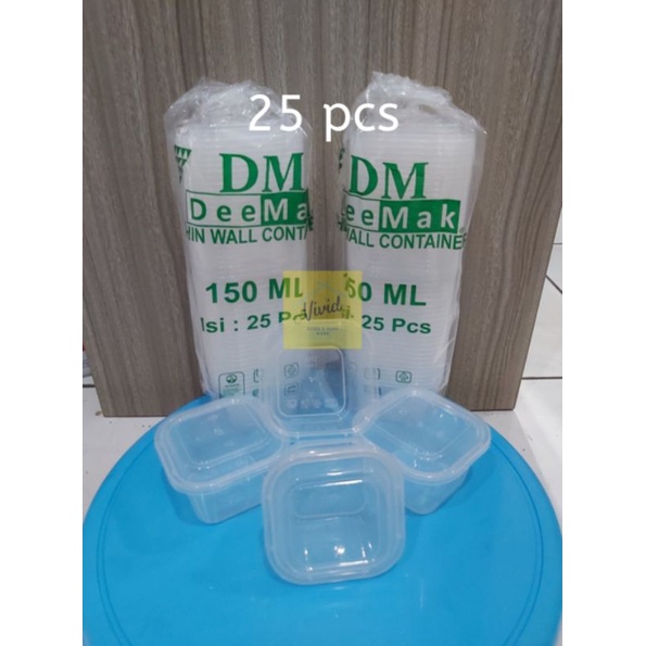 Jual Kotak Plastik Segi Thinwall DM 150 SQ Square - Kotak Makan ANTI ...
