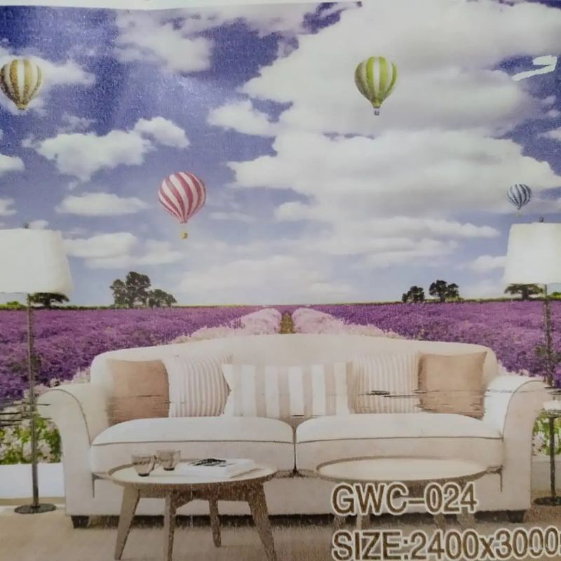 Jual wallpaper sticker dinding mural jumbo besar motif balon udara ...