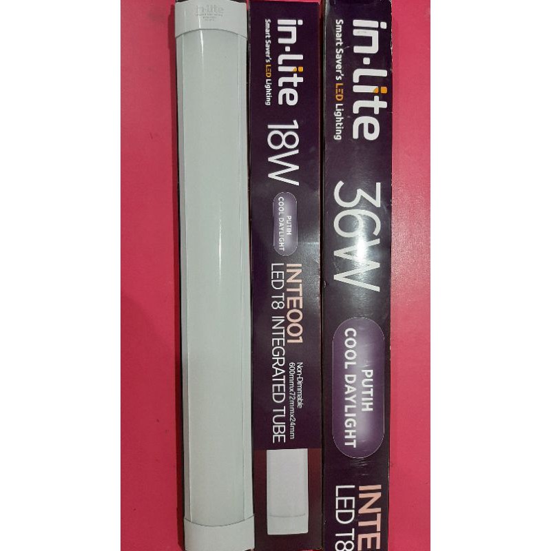 Jual INLITE LED T8 INTEGRATED TUBE 18 WATT - 36 WATT / LED T8 INLITE ...