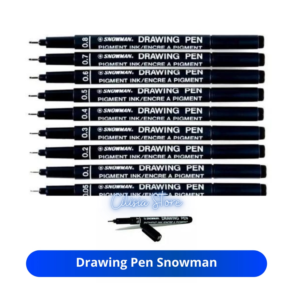 Jual Drawing Pen Snowman FT-700 / Snowman Drawing Pen | Shopee Indonesia