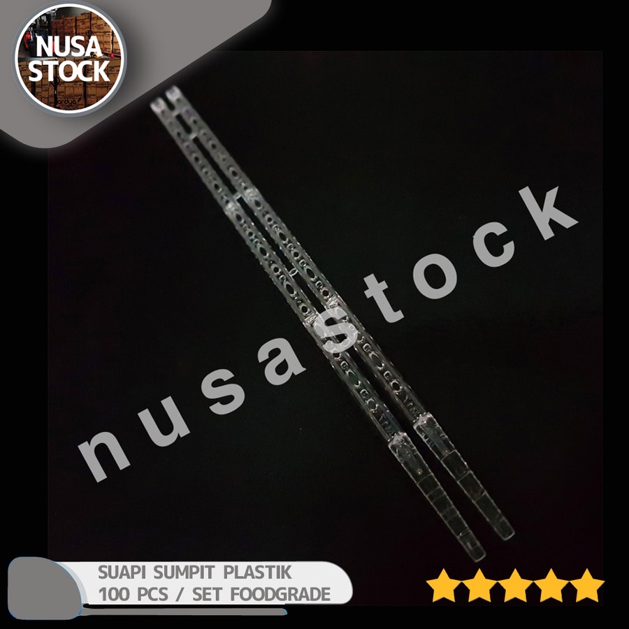 Jual SUAPI SUMPIT PLASTIK PS TRANSPARAN BENING 100 PCS FOOD GRADE ...
