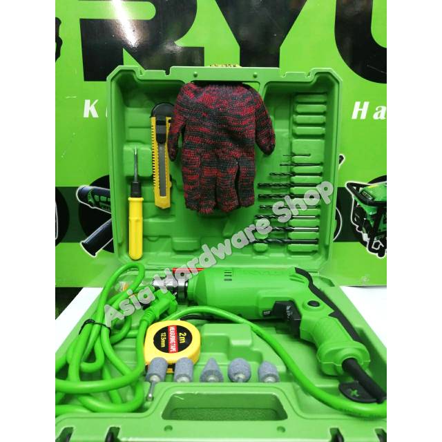 Jual Mesin Bor Set RYU RDR 10-3REB 10mm Drill Variable Set Mesin Bor ...