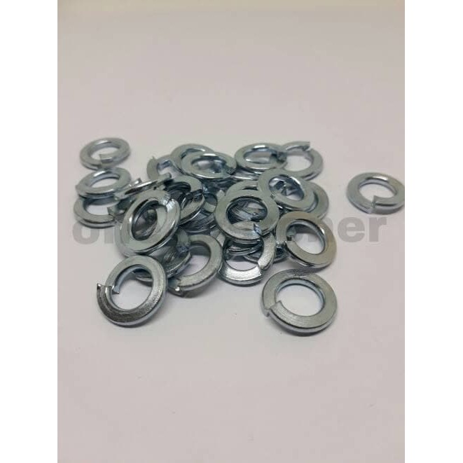 Jual 100 PC Ring PER M8 PUTIH 8mm mili baut 12 | Shopee Indonesia