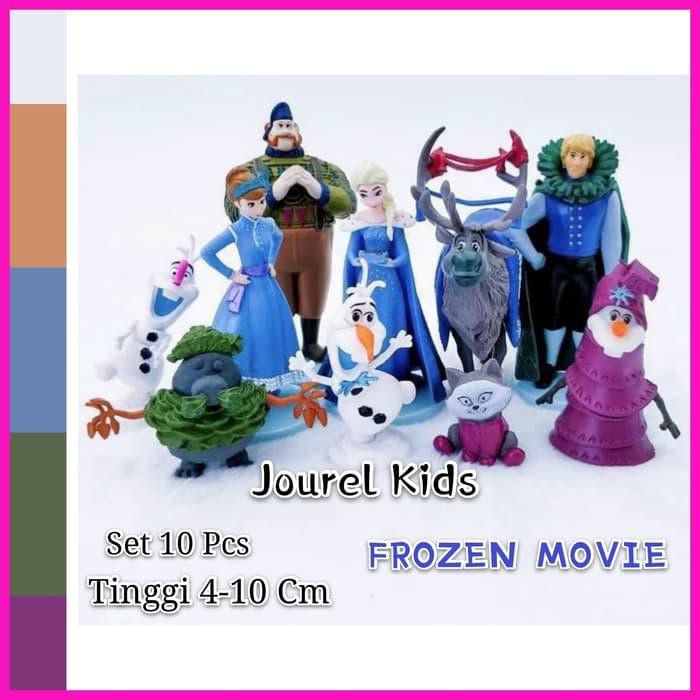 Jual Promo Princess ELSA ANNA KRISTOFF OLAF set 10 FROZEN Action Figure ...
