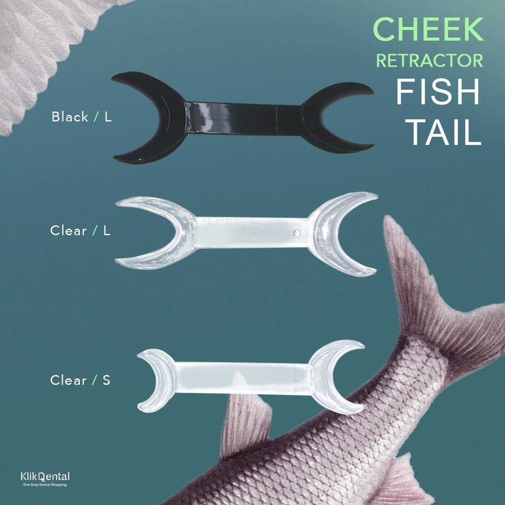 Jual KLIK DENTAL CHEEK RETRACTOR CLEAR Fish Tail | Shopee Indonesia
