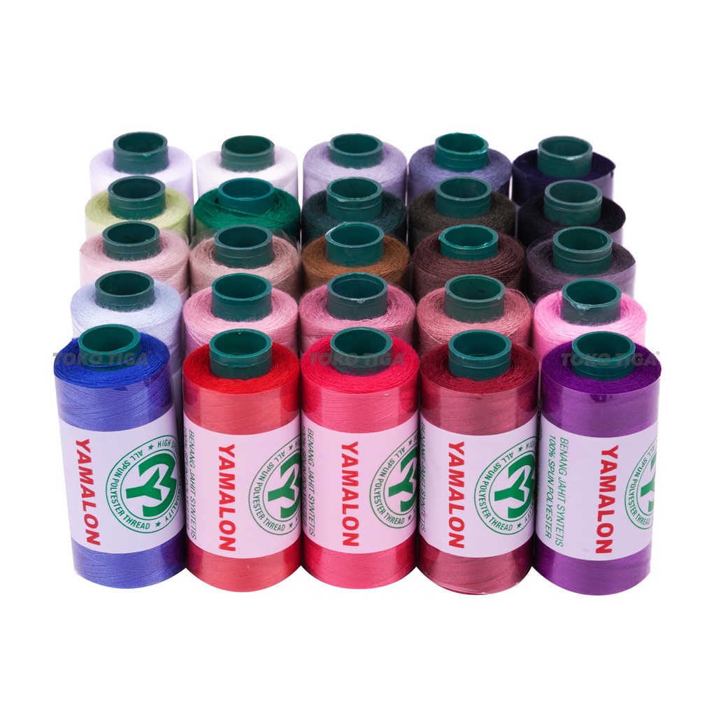 Jual Benang Jahit Polyester 500 Yard 450 Meter 40/2 Merek YAMALON - Set ...