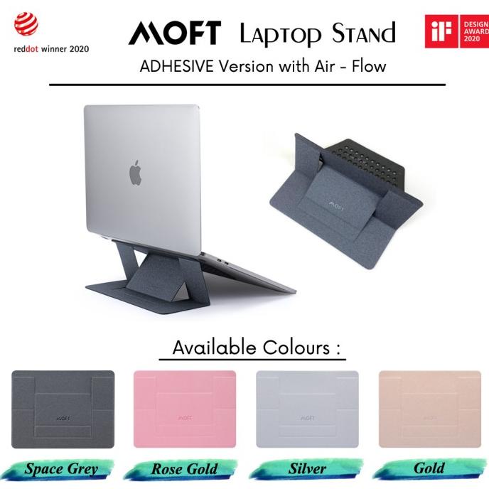 Jual Moft Adhesive Invisible Laptop Stand - Space Grey | Shopee Indonesia