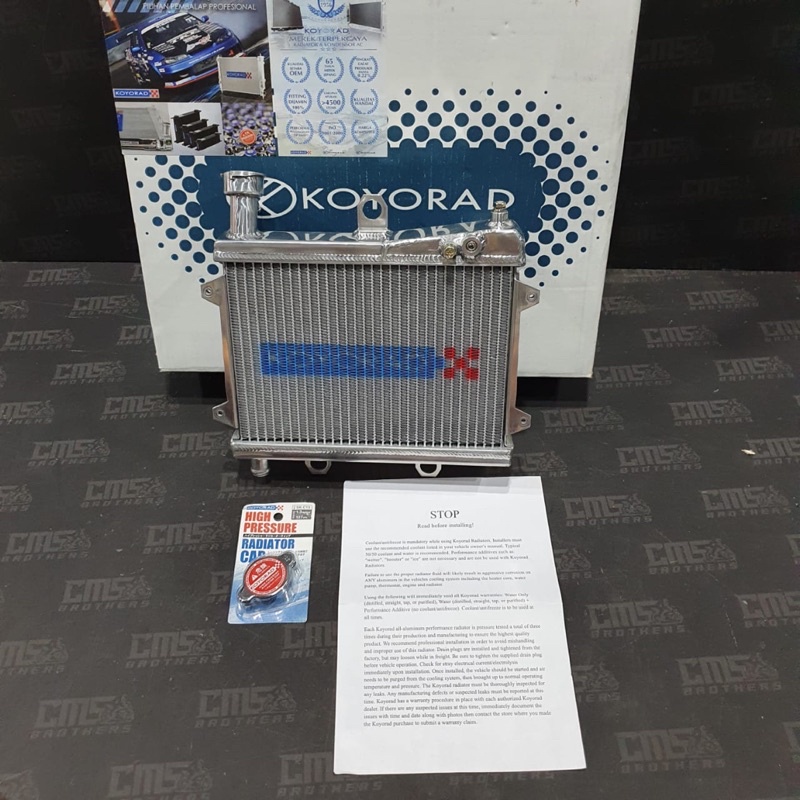 Jual Radiator Ninja 150RR Koyorad Racing + Tutup Radiator Ninja RR SK ...