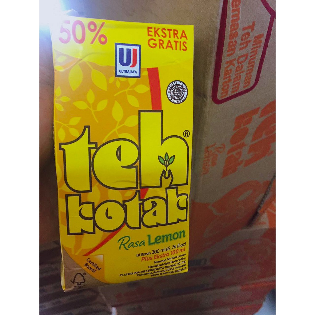 Jual Teh Kotak Rasa Lemon Ultra Jaya I 300 ml | Shopee Indonesia