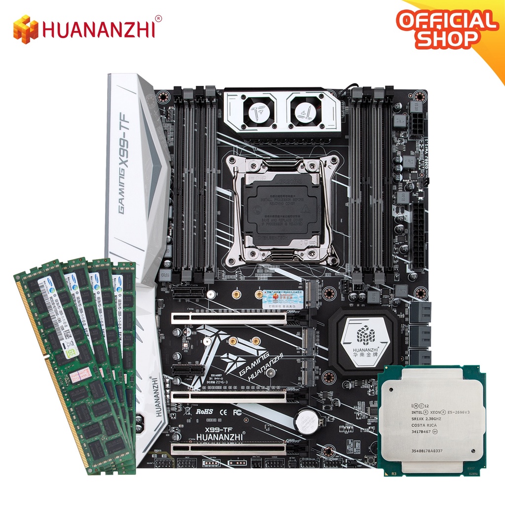 Jual PREORDER HUANANZHI X99 TF X99 Motherboard with Intel XEON E5 2696 ...