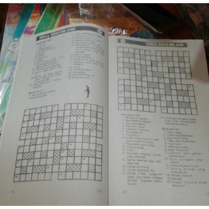 Jual Termurah 10 pcs TTS Kuis & Angka / Teka-teki silang Asah Otak ...