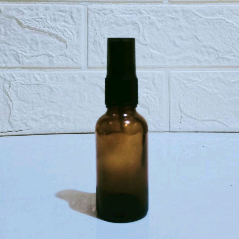 Jual Botol Spray 30ml Amber / Botol Kaca 30ml Coklat Tutup Spray Hitam Smoke | Shopee Indonesia