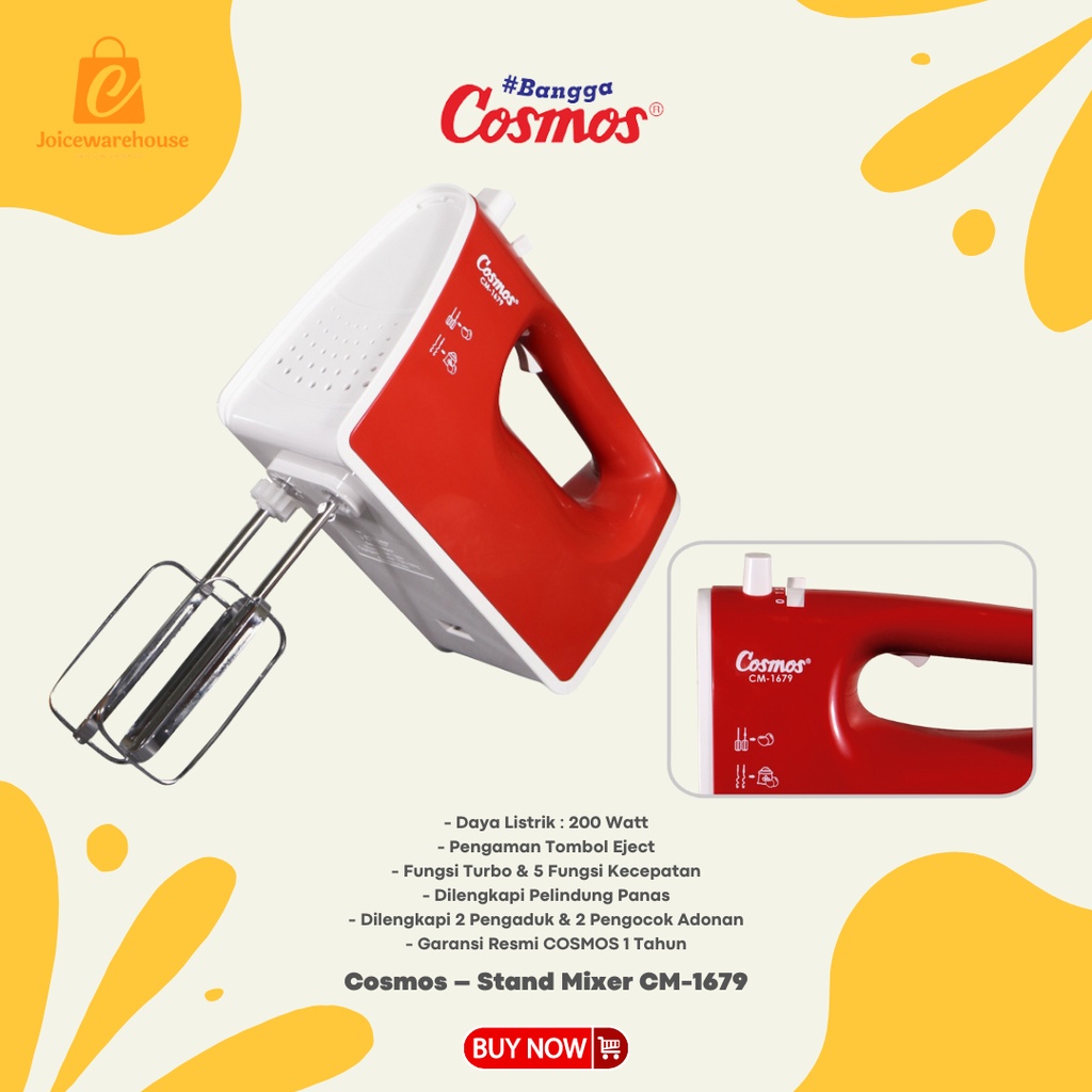 Jual Cosmos – Stand Mixer CM-1679 | Shopee Indonesia