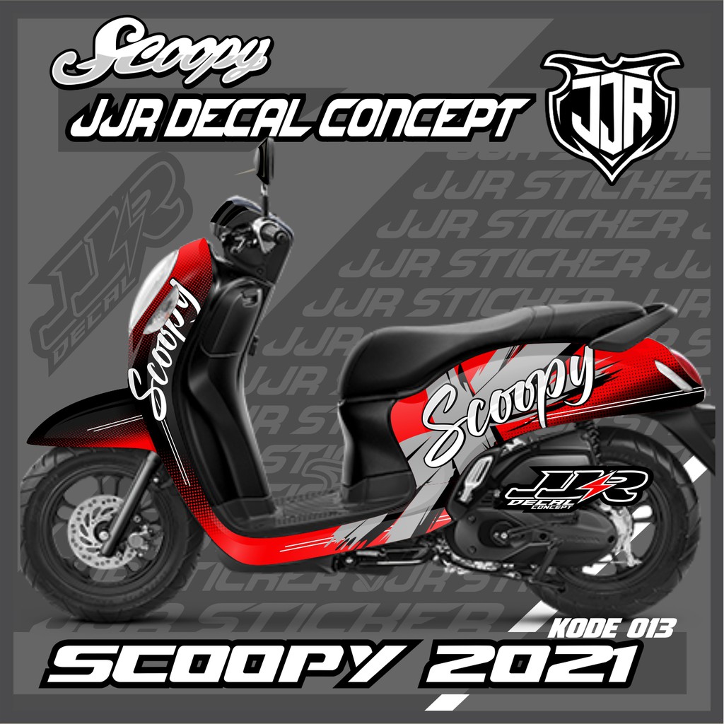 Jual STIKER DECAL NEW HONDA SCOOPY 2021-2022 STICKER DECAL BODY NEW ...