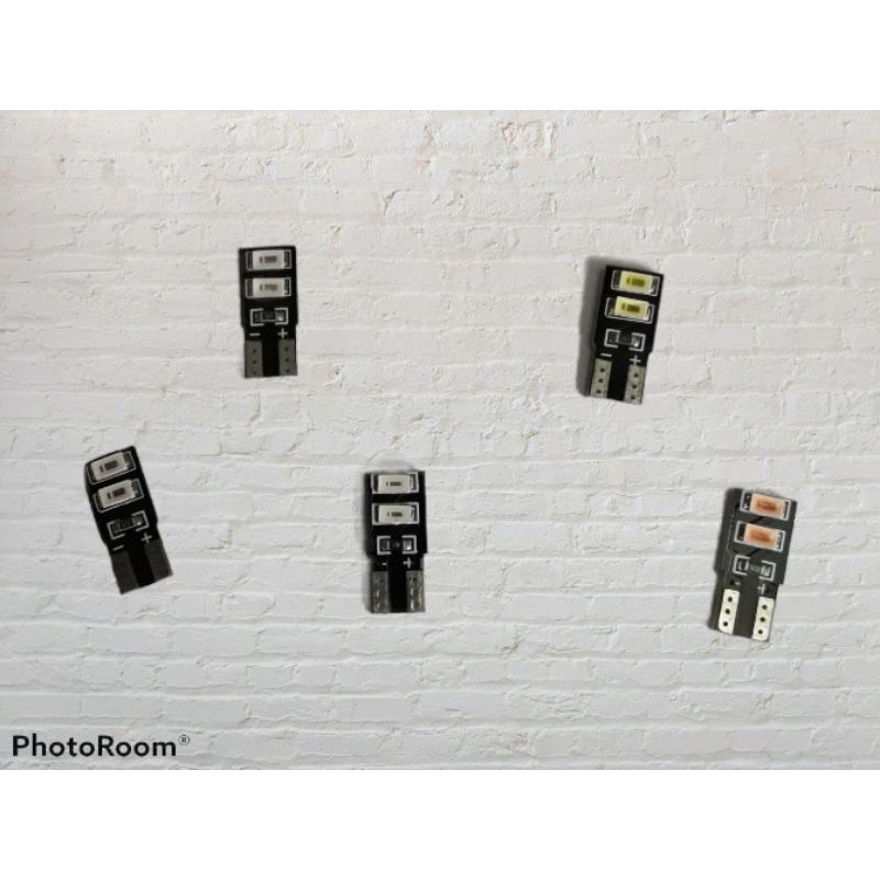 Jual (2 Pcs) T10 Bola Cucuk Led Pipih 4 mata / Lampu Sen / Lampu Kota ...