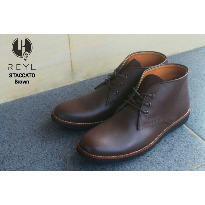 Jual Terbaru SEPATU BOOTS KEREN PRIA REYL FOOTWARE STACCATO 100% ...