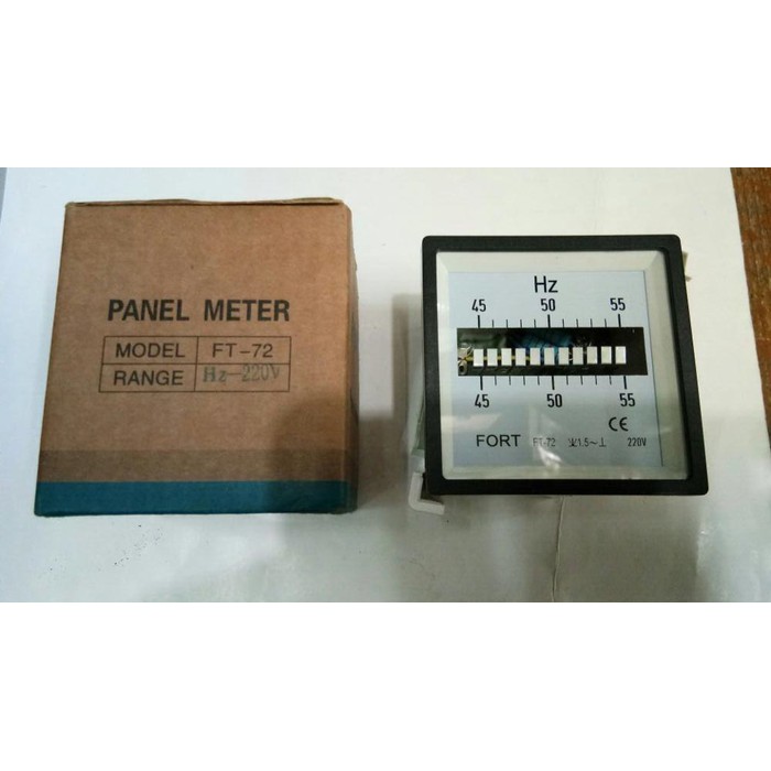 Jual Frekuensi / Hz meter / Hertz Meter 45-55 HZ Tipe Getar Body 72x72 ...