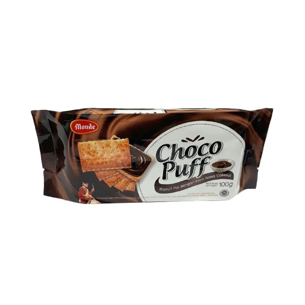 Jual MONDE CHOCOLATE PUFF 100 GR | Shopee Indonesia