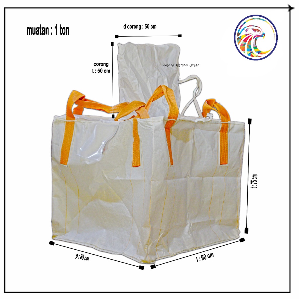 Jual JUMBO BAG KARUNG TENUN 1 TON PLASTIK TEBAL BESAR | Shopee Indonesia