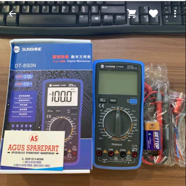 Jual MULTITESTER DIGITAL SUNSHINE DT-890N | Shopee Indonesia
