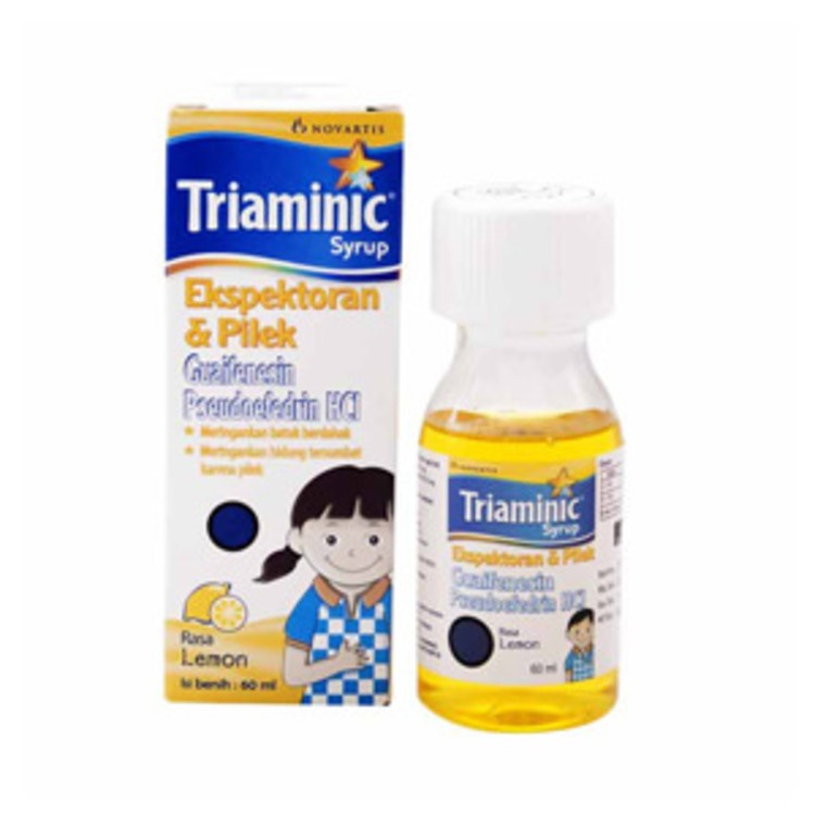 Jual TRIAMINIC EKSPEKTORAN & PILEK SYR RASA LEMON 60 ML | Shopee Indonesia