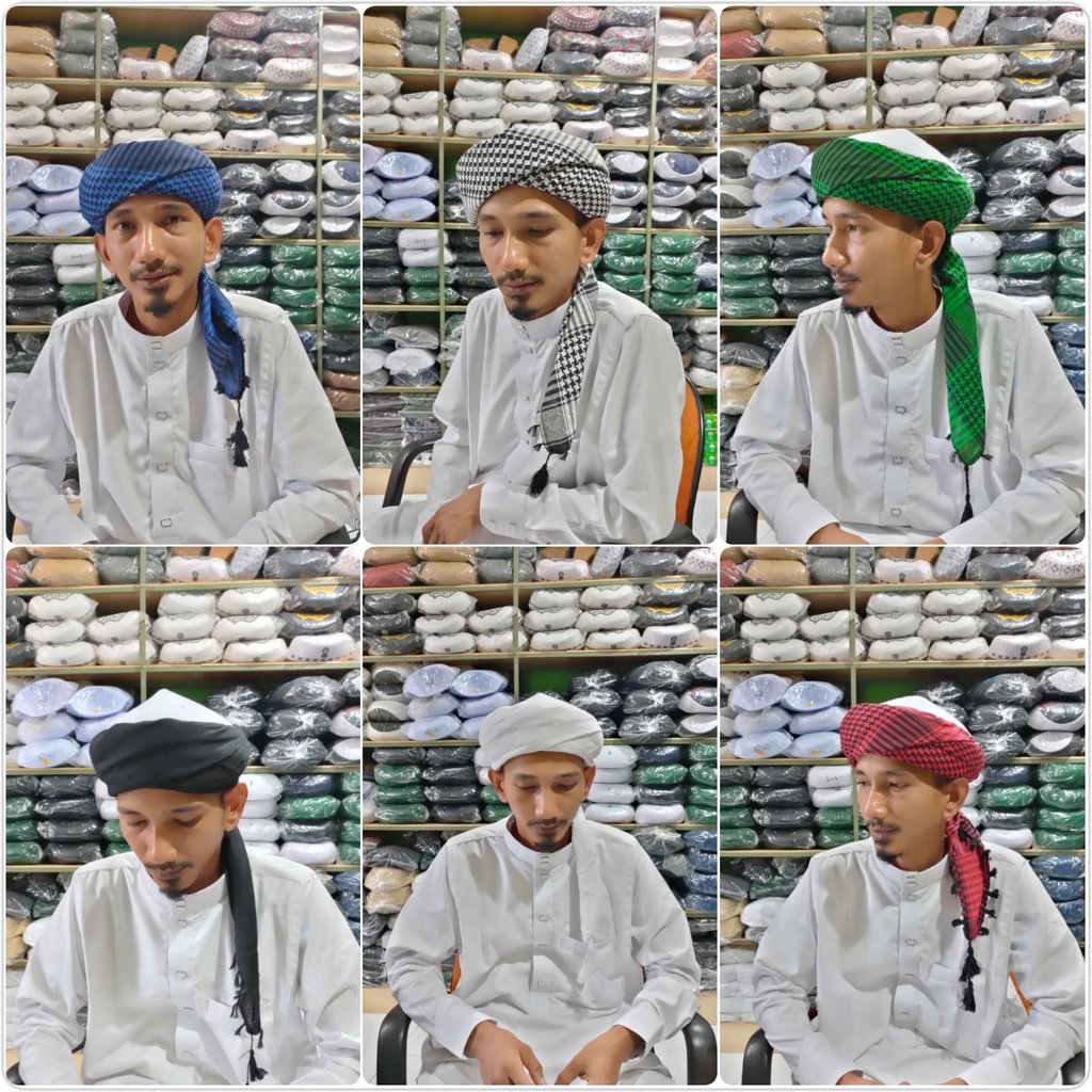 Jual Peci Imamah Permanen Sorban Imama Udeng Udeng /Imamah permanen ...