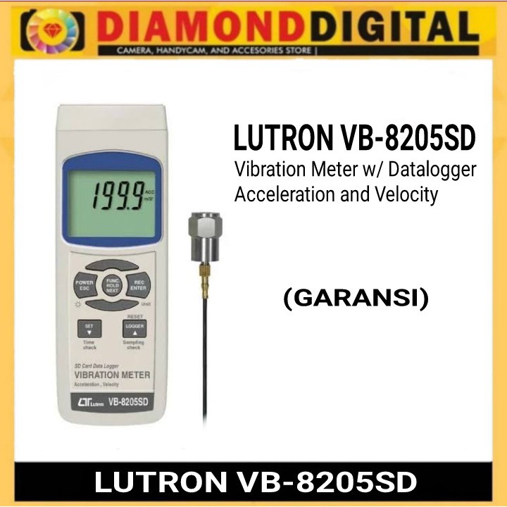 Jual Lutron VB-8205SD Vibration Meter Datalogger VB-8200 VB-8202 VT ...