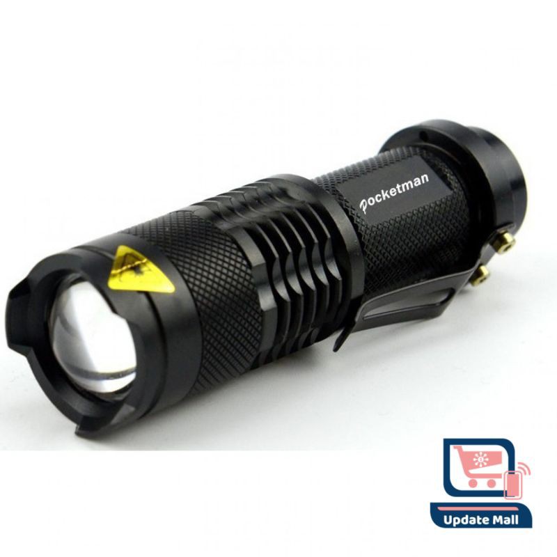 Jual Senter Lumens 2000 LED Super Terang Waterproof Pocketman | Shopee Indonesia