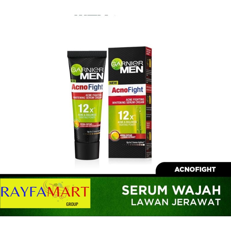 Jual Garnier Men Acno Fight Acne Fighting Whitening Serum Cream 20ml | Shopee Indonesia