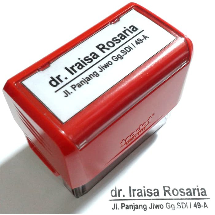 Jual stempel trodat 3912 (47x18 mm) Stempel Warna Otomatis, Original Trodat | Shopee Indonesia