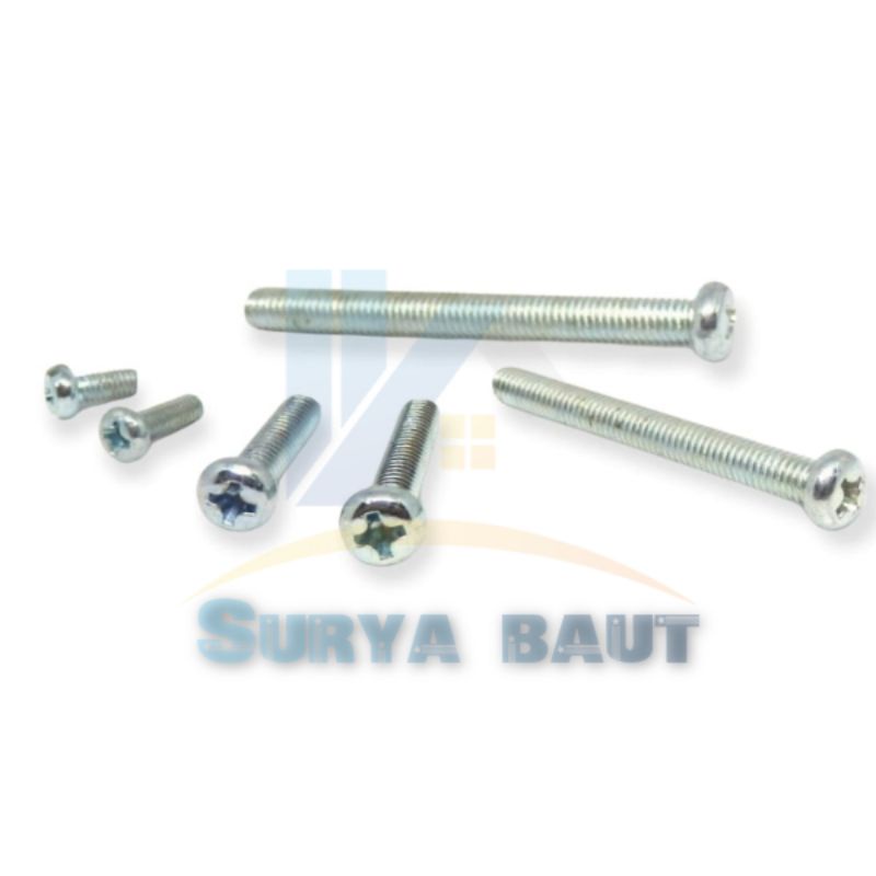 Jual Baut JP (+)/Baut Obeng (+) 3×12 harga pembelian per (100pcs ...