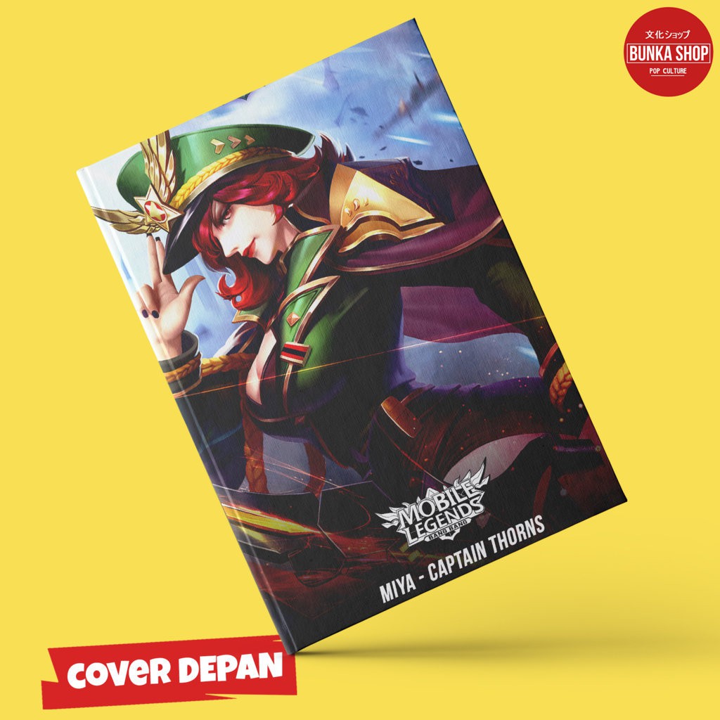 Jual Note Book Hardcover Game Mobile Legends Miya Captain Thorns Ukuran ...