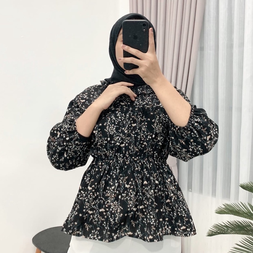 Jual FLOWER BLOUSE / BLOUSE BUNGA | BLOUSE KOREAN STYLE VINTAGE / baju ...