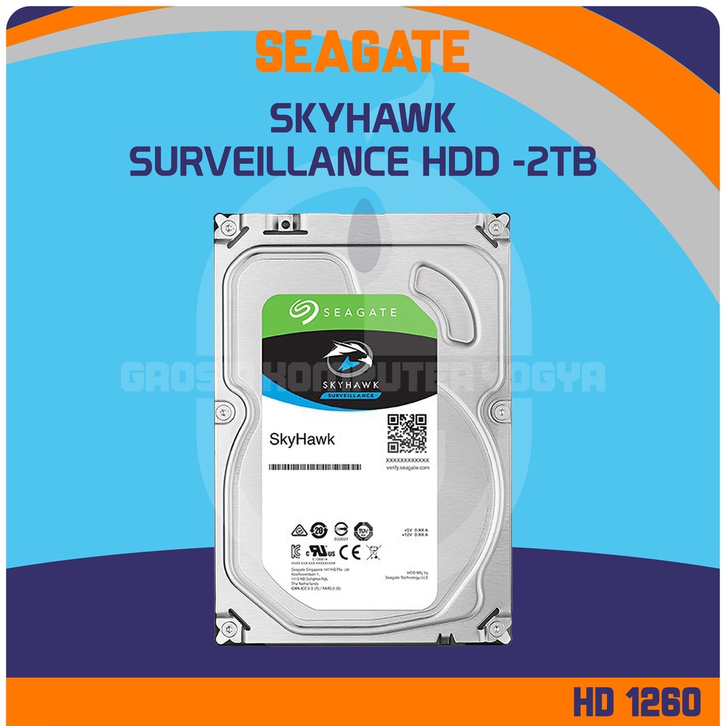 Jual Seagate SkyHawk 2TB Surveillance CCTV 3.5" SATA 7200 RPM Hard ...