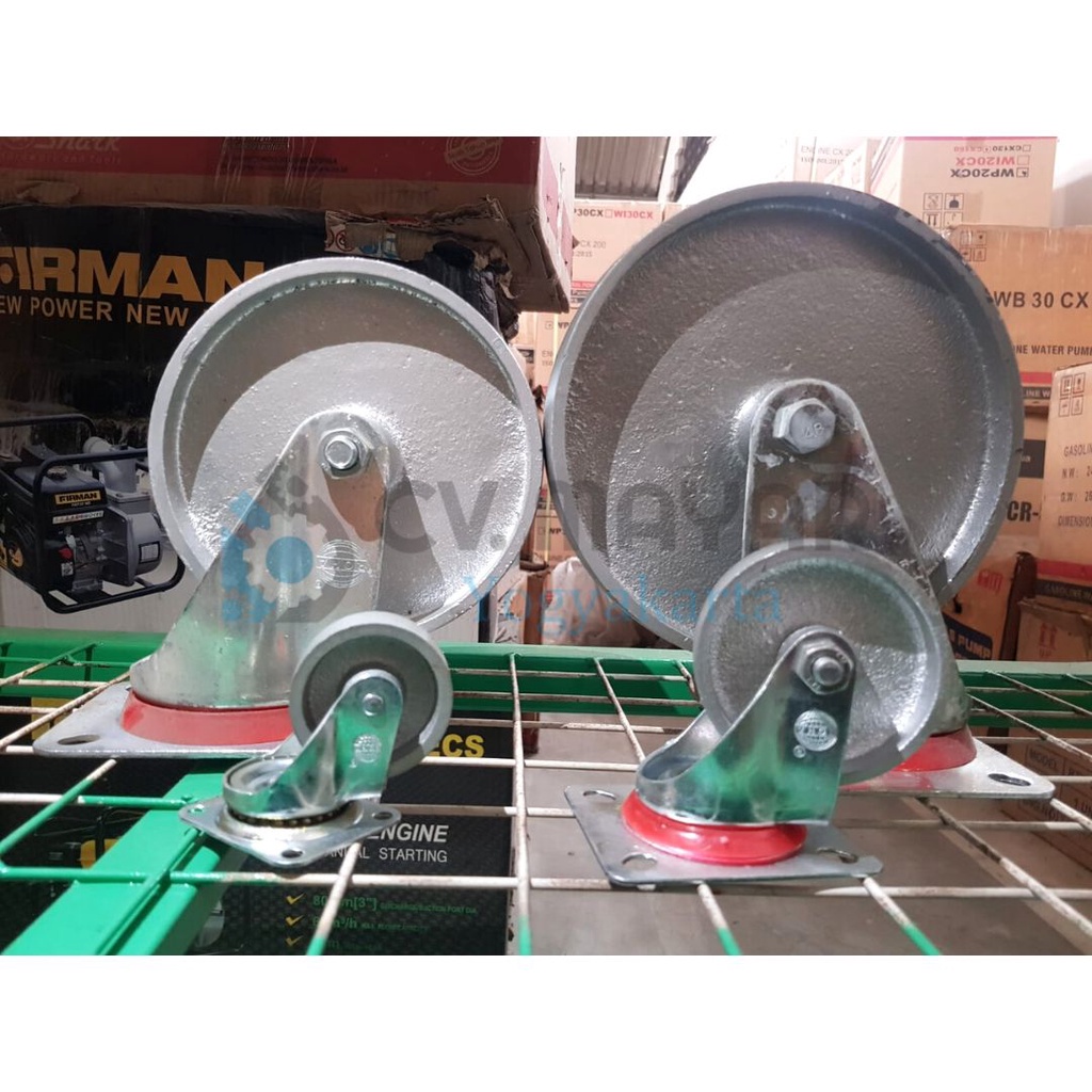 Jual RODA Hidup Besi Merk Roha Kastor / Trolley 6 - 8 in | Shopee Indonesia