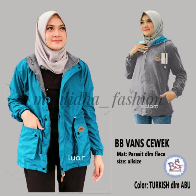 Jual BB VANS CEWEK/jaket bolak balik/jaket/jaket musim dingin/jaket ...