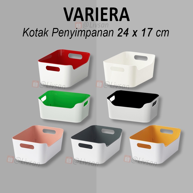 Jual KOTAK SERBAGUNA 24 x 17 CM MINIMALIS PENYIMPANAN WARNA ORGANIZER ...