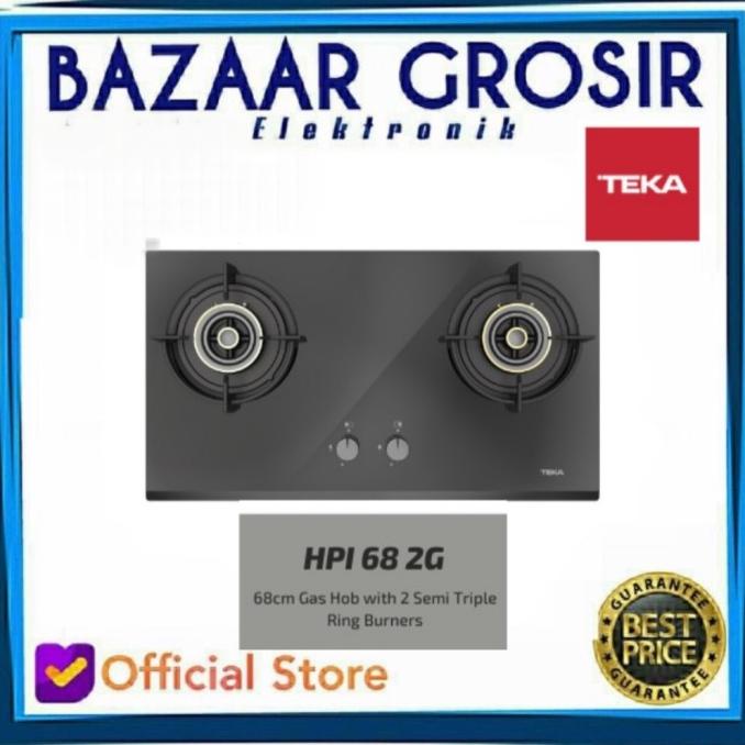 Jual TEKA HPI 68 2G KOMPOR TANAM GAS 68 cm 2 Tungku GAS HOB 2 BURNERS | Shopee Indonesia