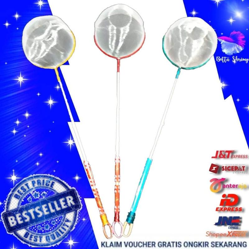 Jual serok ikan bulat 7,5cm / serok ncuk / serok kutir / serok artemia ...