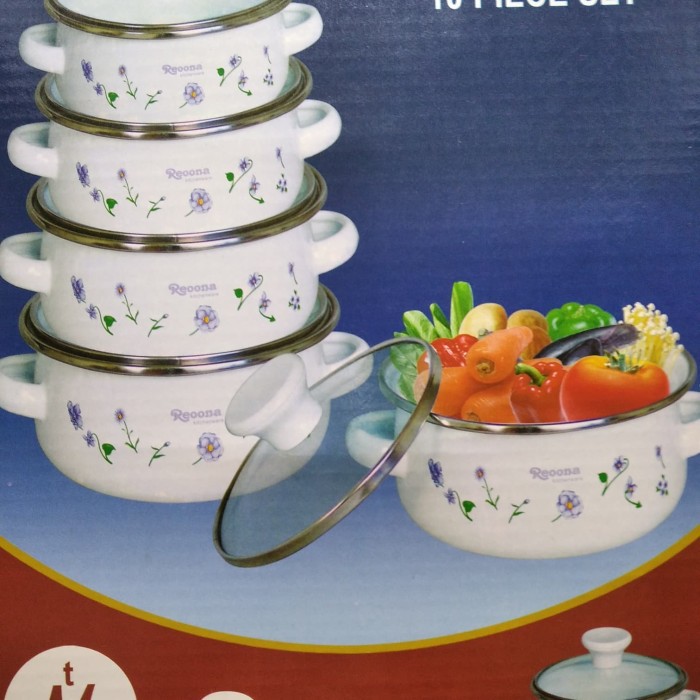 Jual Panci Enamel " Reoona " susun 5 | Shopee Indonesia