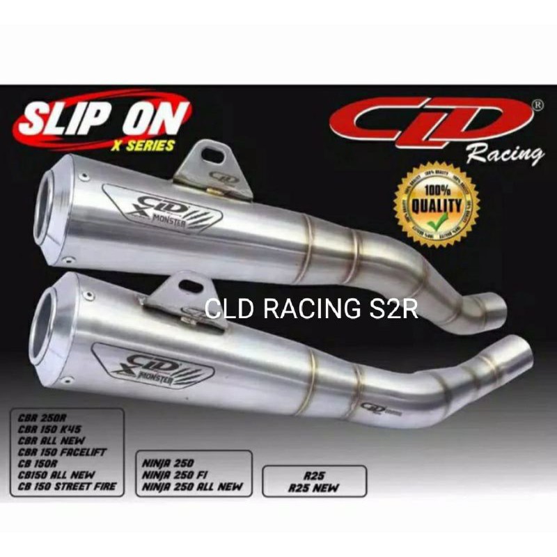Jual SLIP ON CLD RACING NINJA 150 SL TYPE MONSTER X SERIES ORIGINAL ...