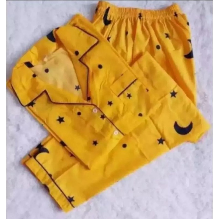 Jual Gratis Ongkir / COD PIAMA ANAK MOTIF BULAN BINTANG / BAJU TIDUR ...