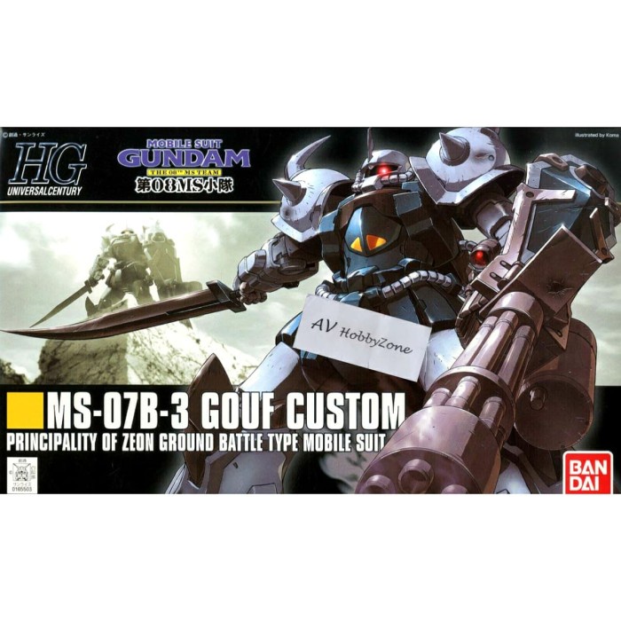 Jual gunpla-model-mecha- hg gouf custom ms-07b-3 (1/144) -mecha-model ...