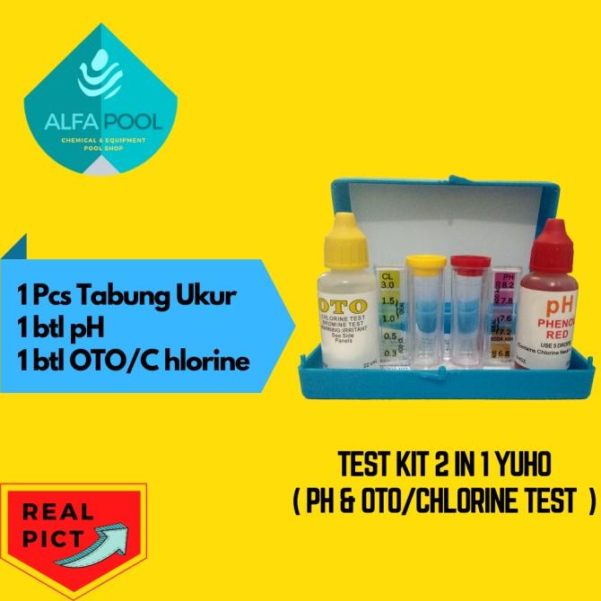Jual Test kit 2 in 1 oto phenol Yuho- pH oto chlorine test kolam renang ...
