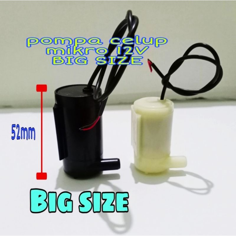 Jual Pompa AIR celup BIG SIZE H max 2M submersible water pump 3v 5v ...