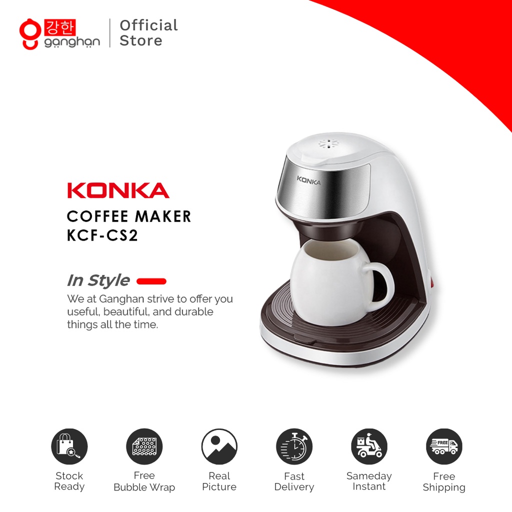 Jual KONKA Coffee Maker | Alat Kopi - KCF-CS2(WE) | Shopee Indonesia